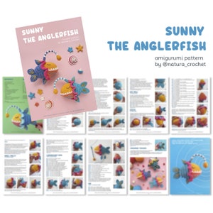 Crochet Pattern Sunny the Anglerfish | Amigurumi Crochet | PDF Pattern ...