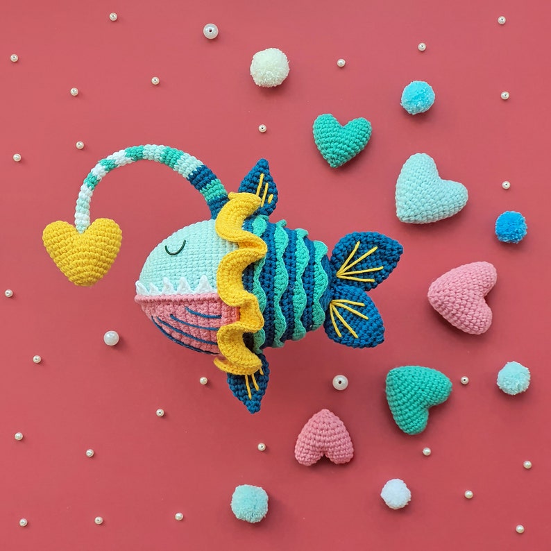Crochet Pattern Sunny the Angler Fish Amigurumi Crochet - Etsy