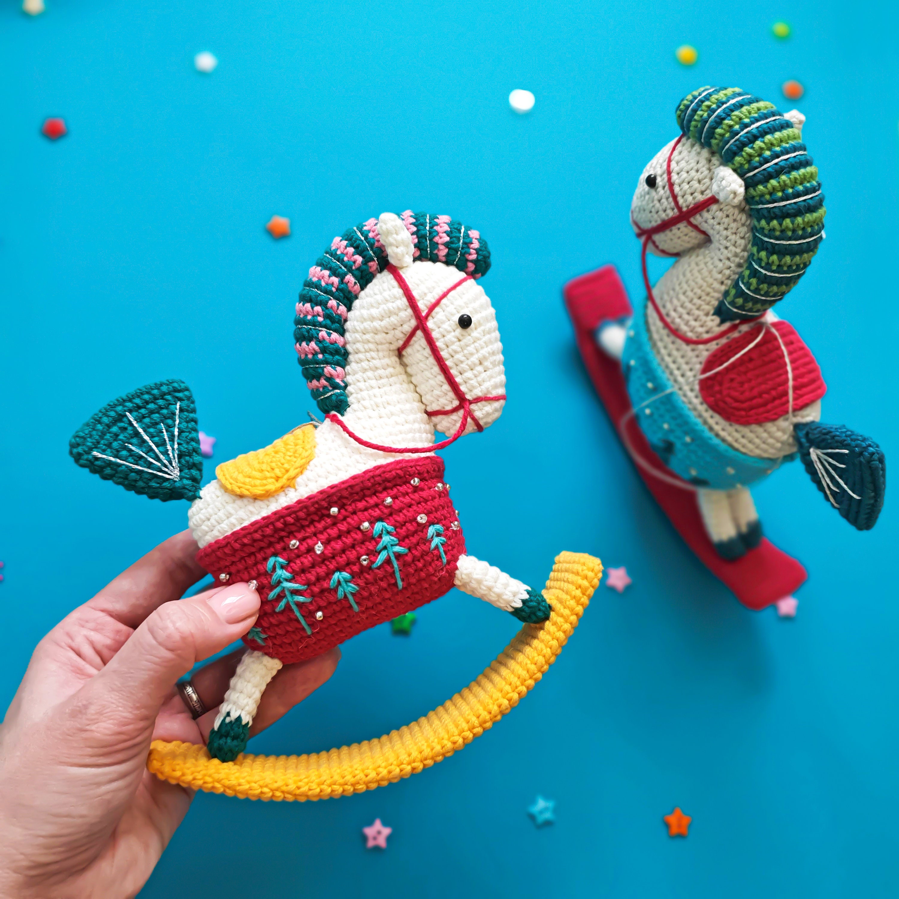 Crochet pattern Rocking horse Amigurumi Crochet PDF - Etsy España