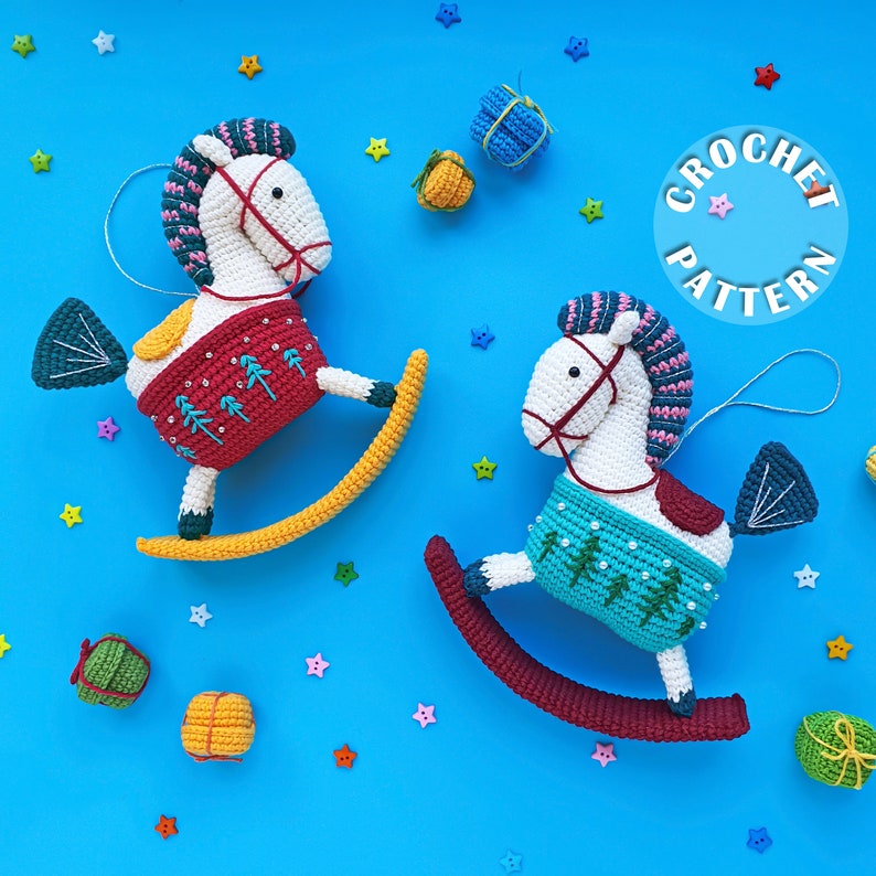 Crochet Pattern Rocking Horse Amigurumi Crochet PDF - Etsy