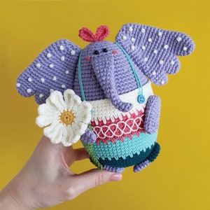 Crochet Pattern Florence the Elephant | Amigurumi Crochet | PDF Pattern ...