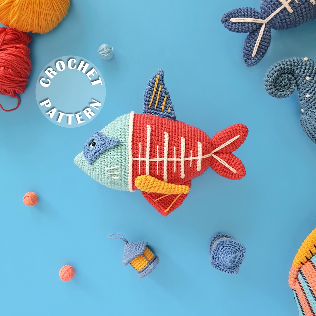 Crochet Pattern Flash the X-ray Fish | Amigurumi Crochet | PDF Pattern ...