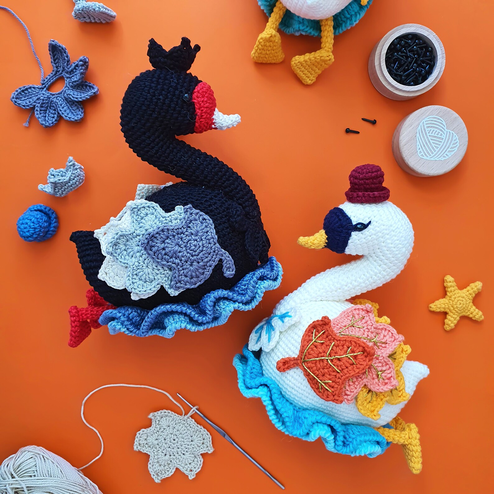 Crochet Pattern Naomi the Swan Amigurumi Crochet PDF - Etsy