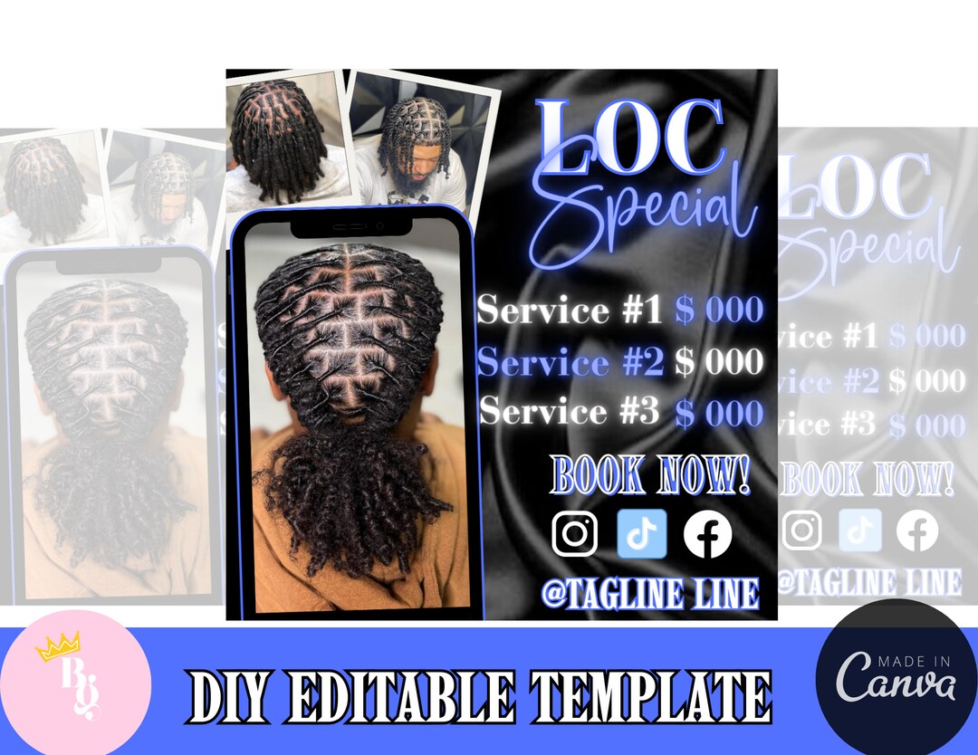 Locs Special Flyer Re-twist, Knotless Flyer, Book Now Appointments ...