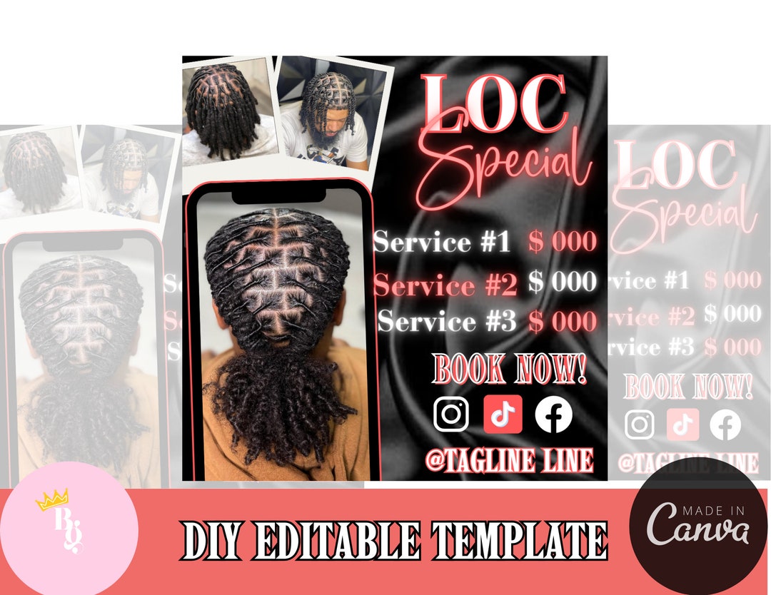Locs Special Flyer Re-twist, Knotless Flyer, Book Now Appointments ...