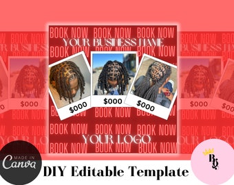 Locs & Styles Flyer ,social Media Dread Locks Flyer ,hair Flyer, Braids ...