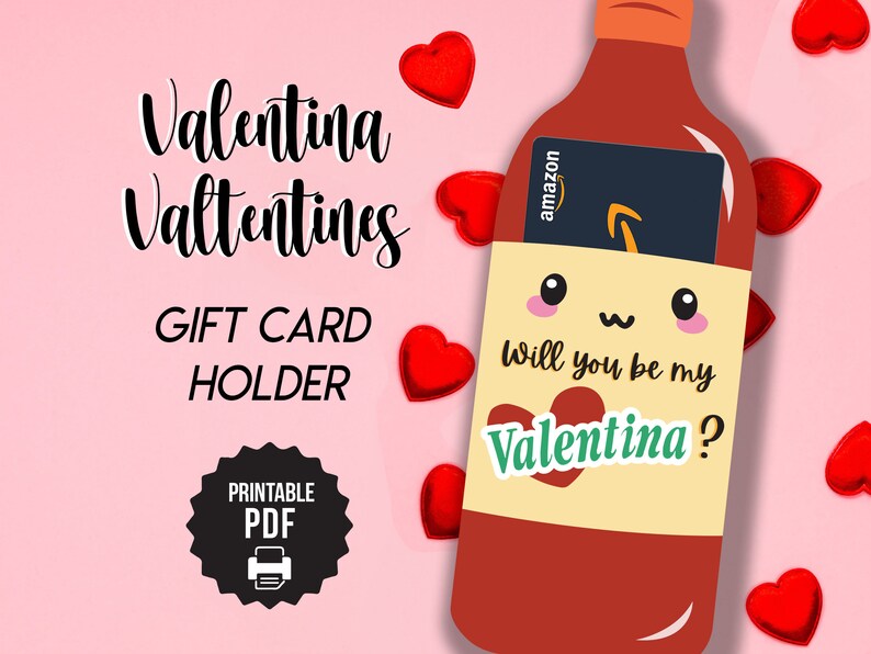 Will You Be My Valentina Valentine Gift Card Holder, Mexican Valentines ...