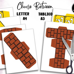 Printable Mystery Block and Brick Treat Boxes With Coins, 2D Mario ...