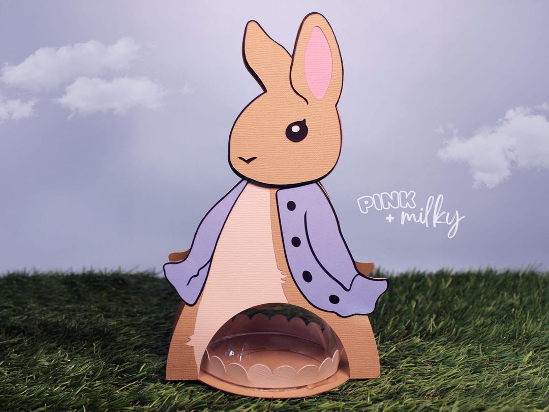 Peter Rabbit Candy Holder SVG, Easter Dome Candy Holder, Bunny Dome ...