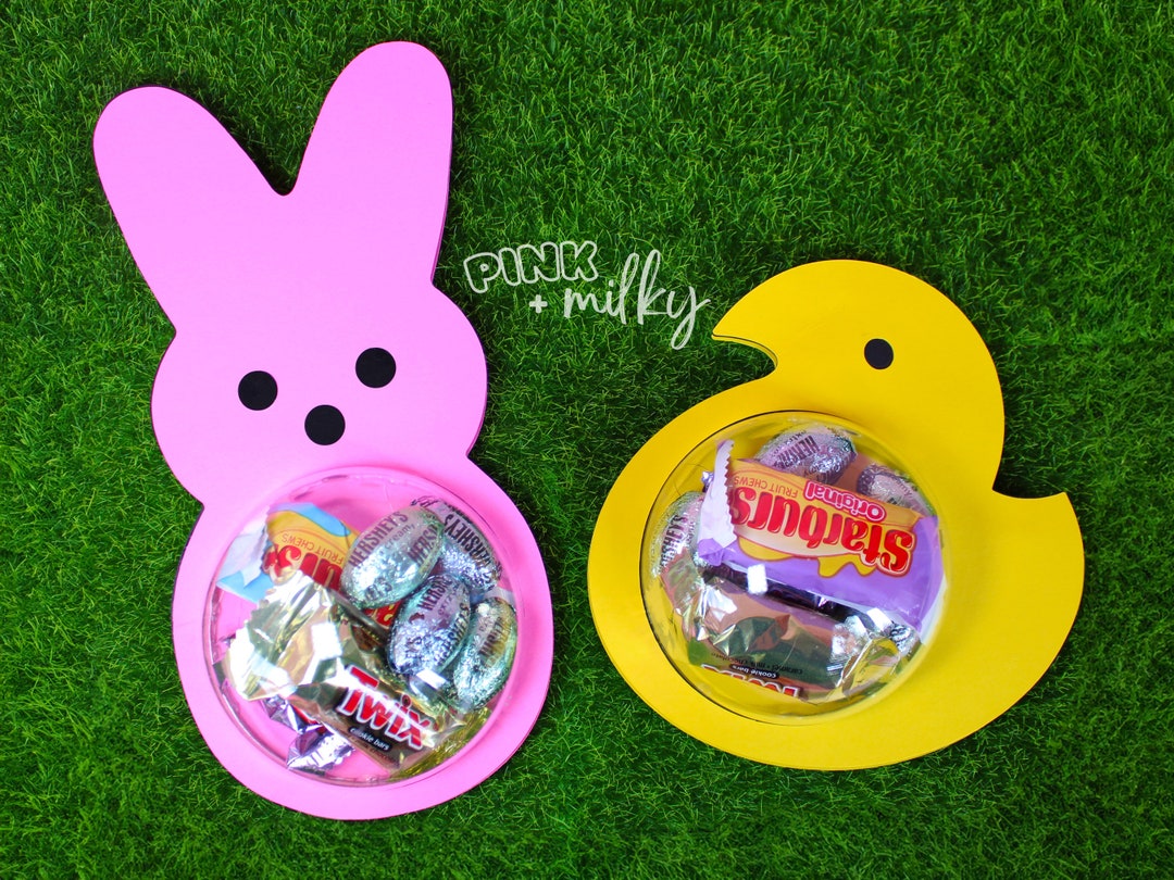 Peep Candy Holder SVG, Titular de dulces de cúpula de Pascua, Caramelo ...