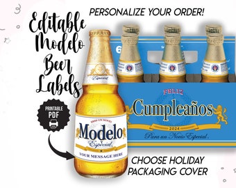 Custom Modelo Negra Beer Label, Cerveza Modelo, Personalized Gift, Gift for Him, Groomsman ...