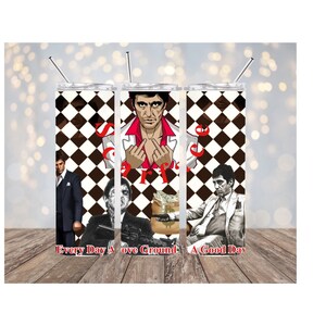 Scarface Sublimation Design Tumbler Full Wrap 20z Digital - Etsy