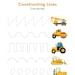 Prewriting Construction Line Tracing Worksheets for Preschool, Fine ...