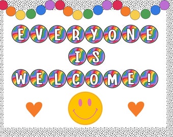 Everyone is Welcome Sign Language/asl Diversity and Inclusion Bulletin ...