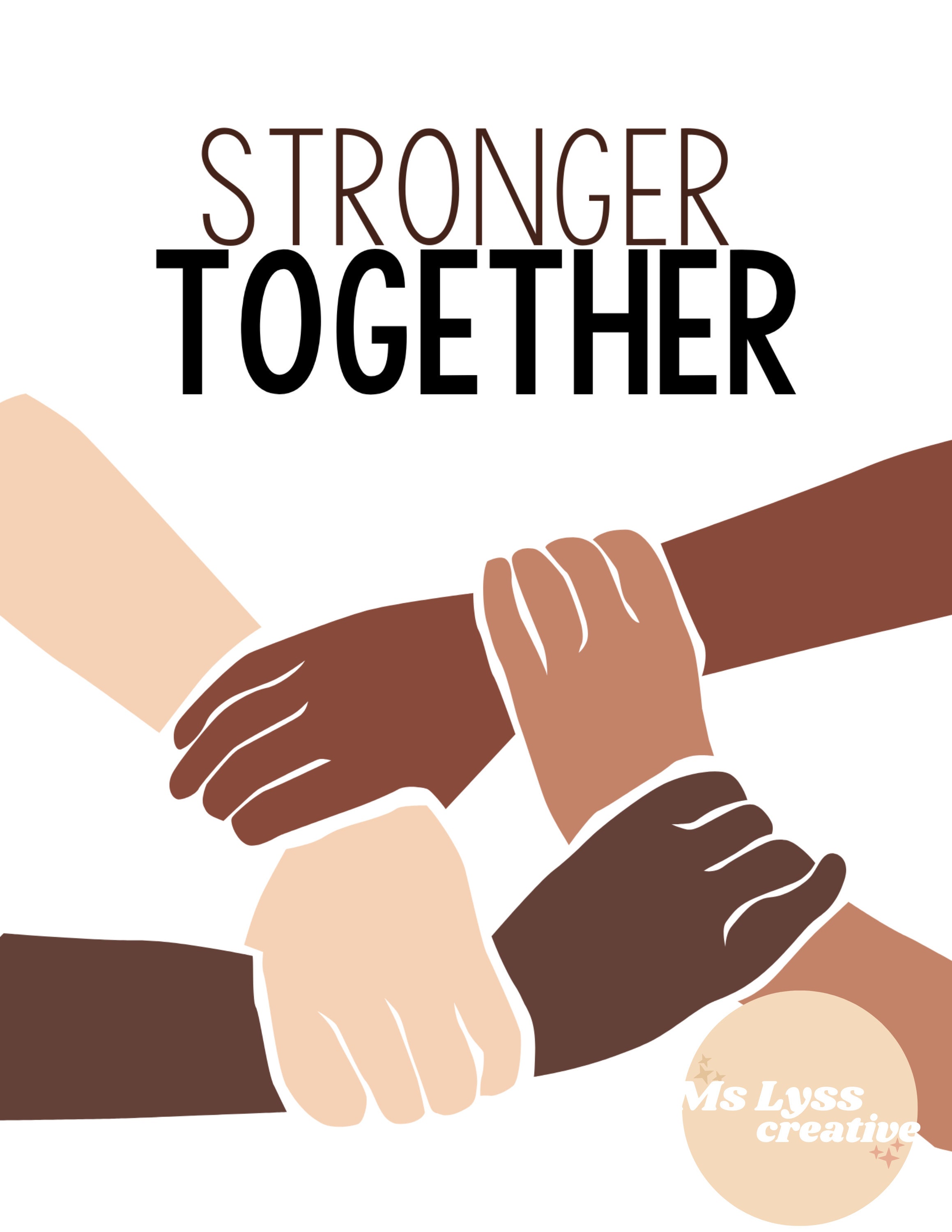 Strong Together Poster, Inclusion, Diversity, Decor, Classroom Decor ...