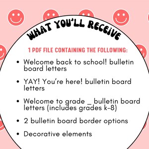 Back to School Bulletin Board Kit | Welcome Back to School | Fall - Etsy