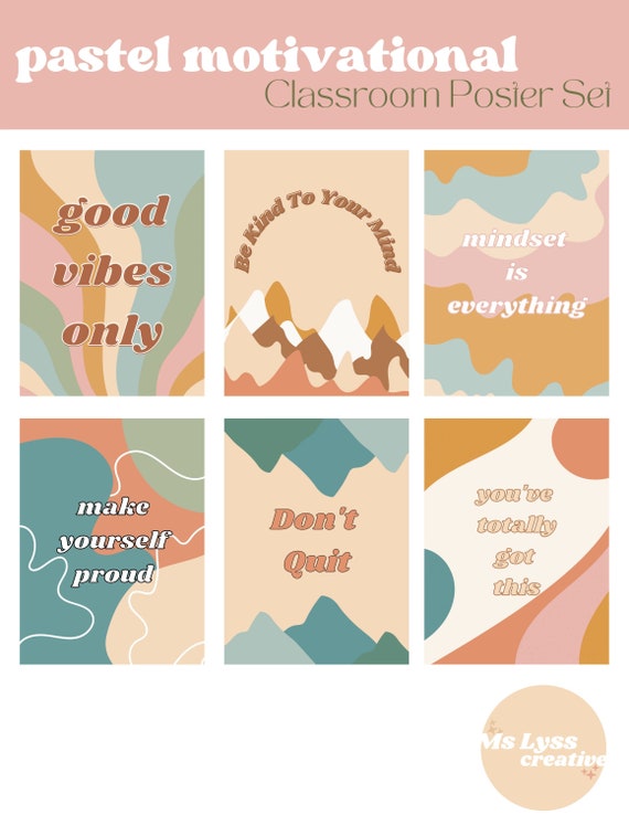 Classroom Decor Classroom Posters Motivational Posters Boho - Etsy