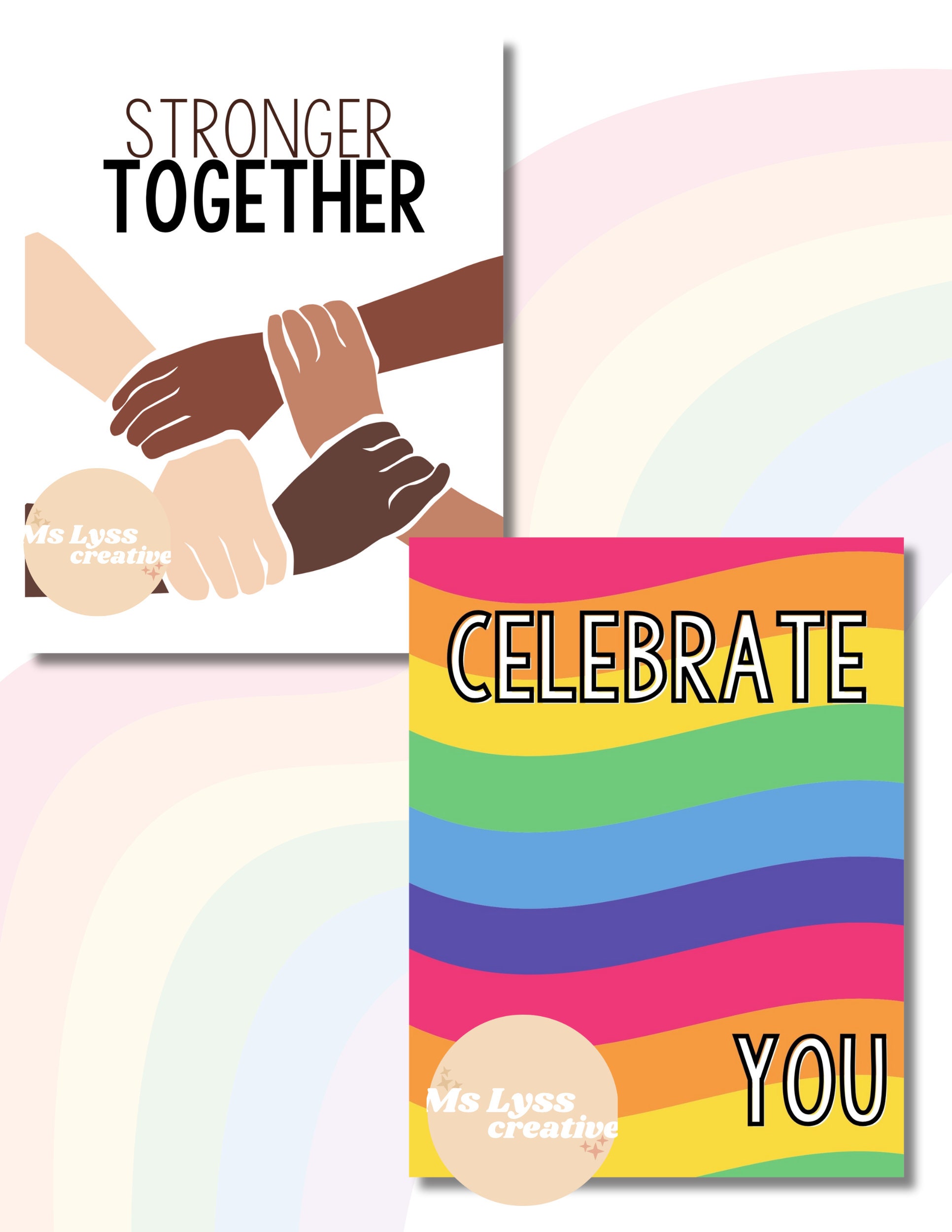 Diversity, Pride, Inclusion Poster Bundle, LGBTQ+, Decor Poster Set ...