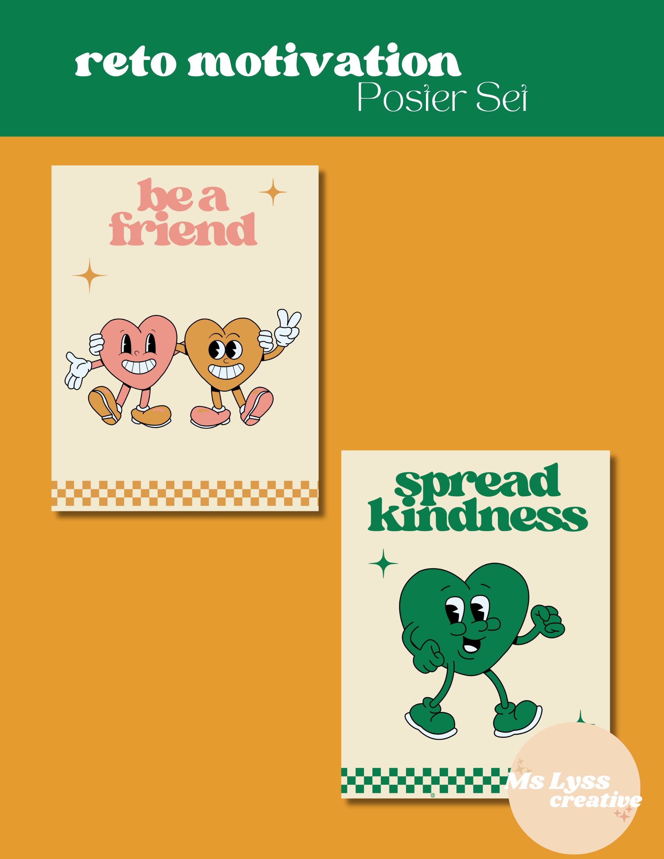 Retro Motivational Posters, Classroom Posters, School Decor - Etsy