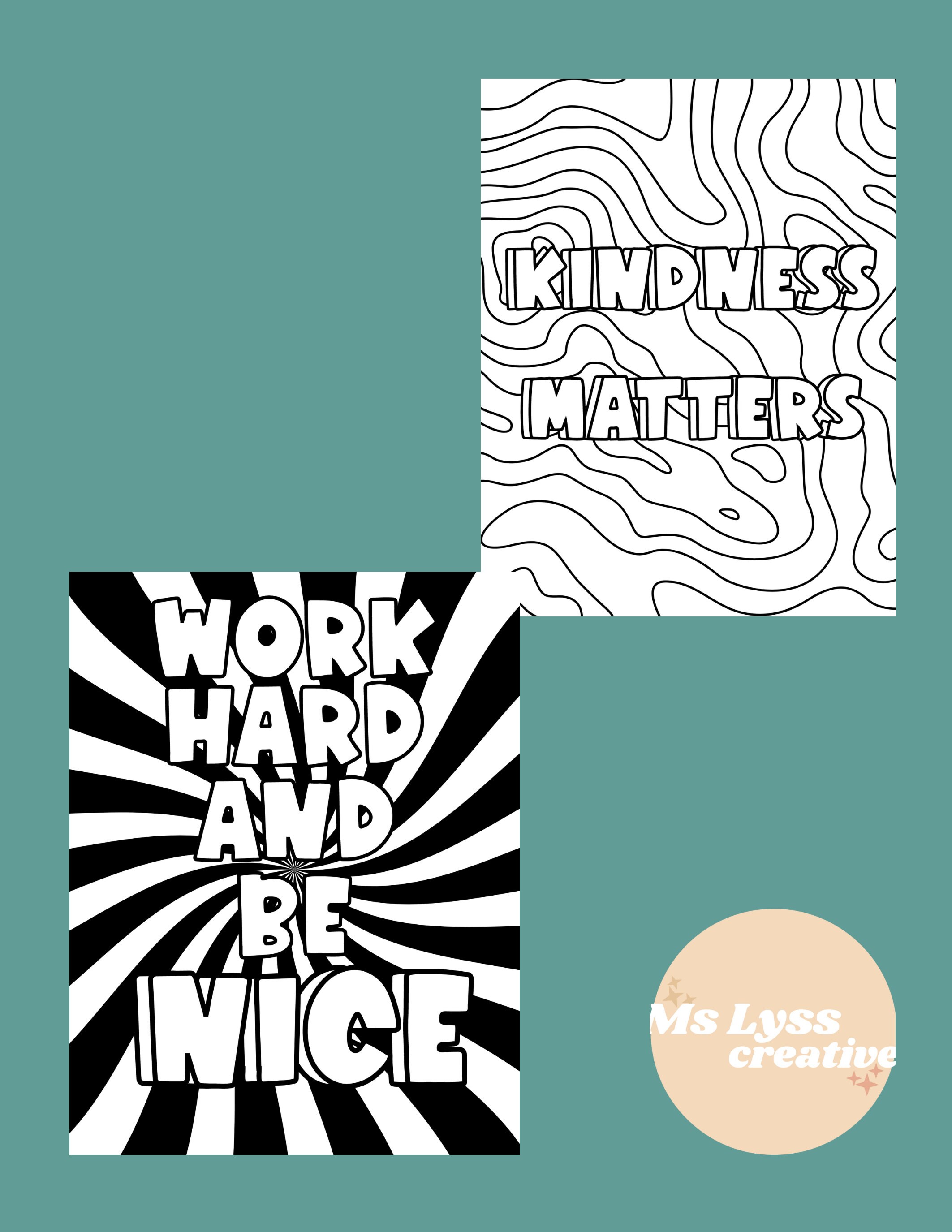 Positively Good Vibes Colouring Sheets, Motivational Colouring Sheets ...