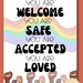 Safe Space Classroom Poster, Everyone is Welcome - Etsy