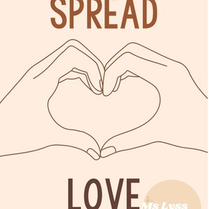 Spread Love Classroom Poster Inclusion Diversity Decor - Etsy