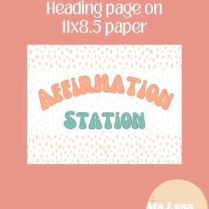 Affirmation Station | Speckle Soft Brights | Bulletin Board or Mirror ...