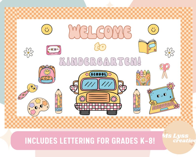 Back to School Bulletin Board Kit | Welcome Back to School | Fall - Etsy