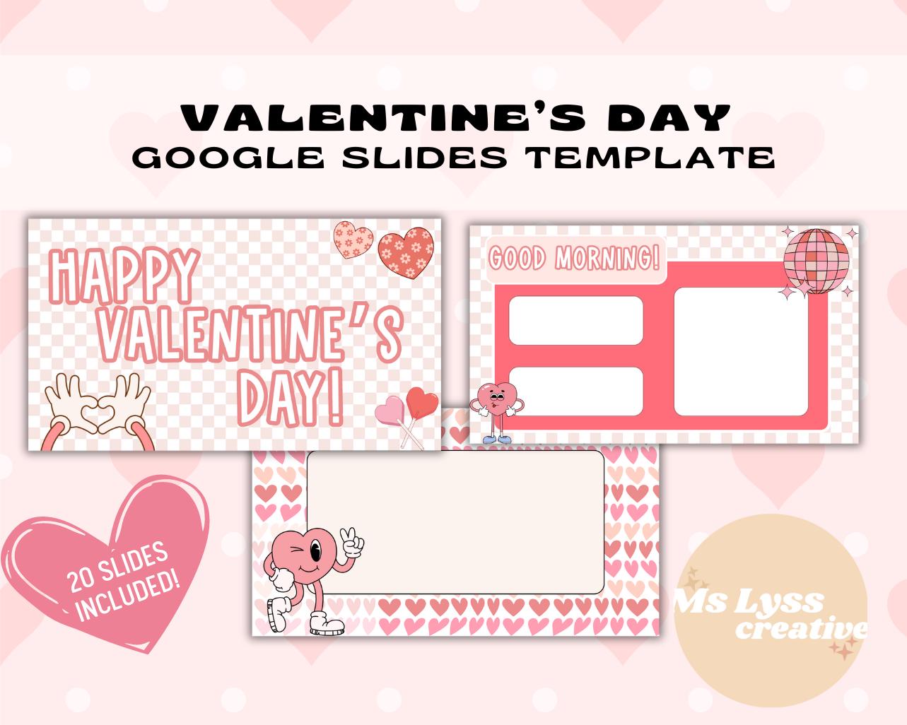 Valentine's Day Google Slides Template, Compatible With Google Slides ...