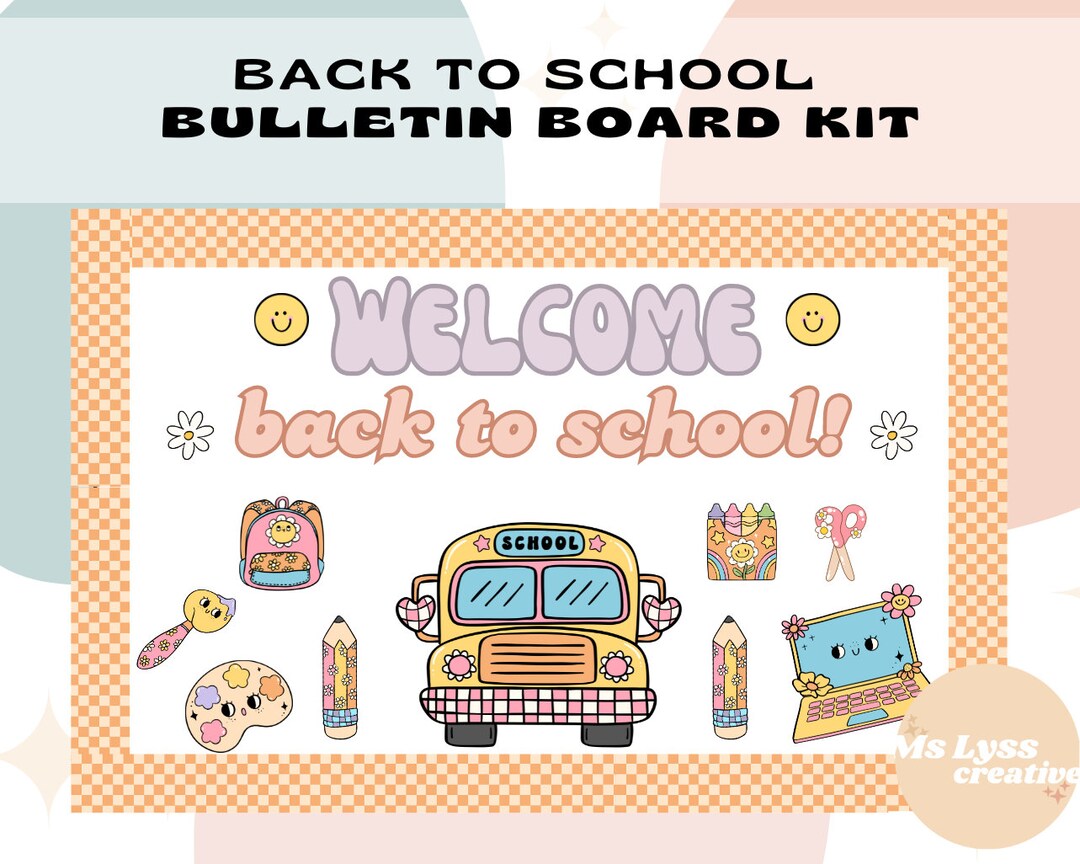 Back to School Bulletin Board Kit | Welcome Back to School | Fall - Etsy