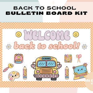 Back to School Bulletin Board Kit | Welcome Back to School | Fall - Etsy