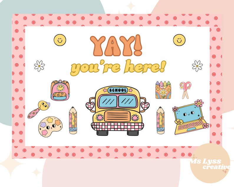 Back to School Bulletin Board Kit | Welcome Back to School | Fall - Etsy