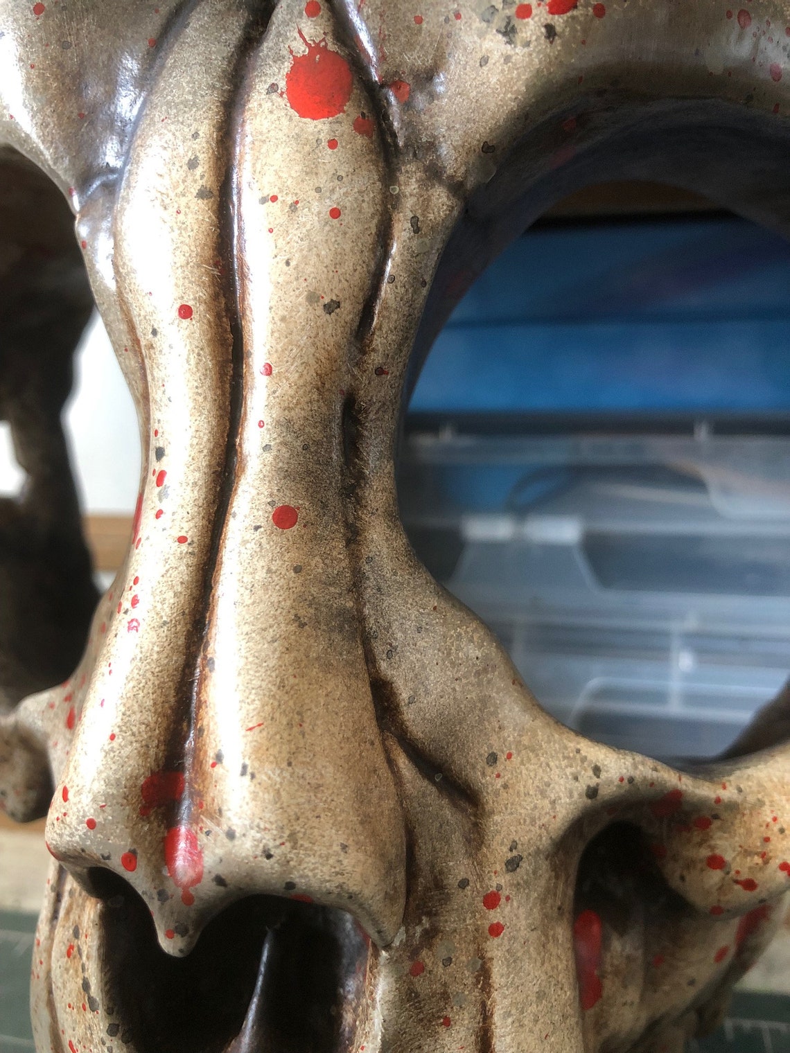 Cat Animal Skull Hand Painted Horror Gaming Mask 3D Printed - Etsy