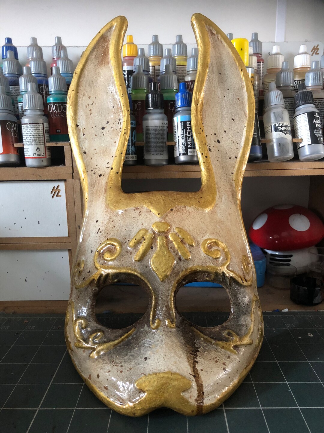 Splicer Bunny Bioshock Hand Painted Mask Helmet Gaming Prop Cosplay ...
