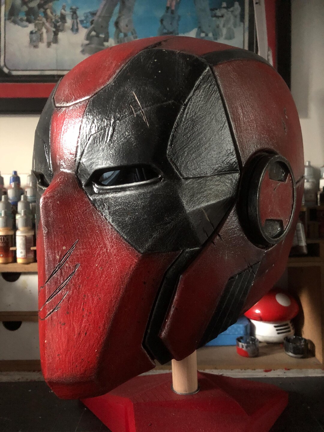 Deadpool Armour Armourised Iron Man Mask Helmet Marvel Comics Display ...