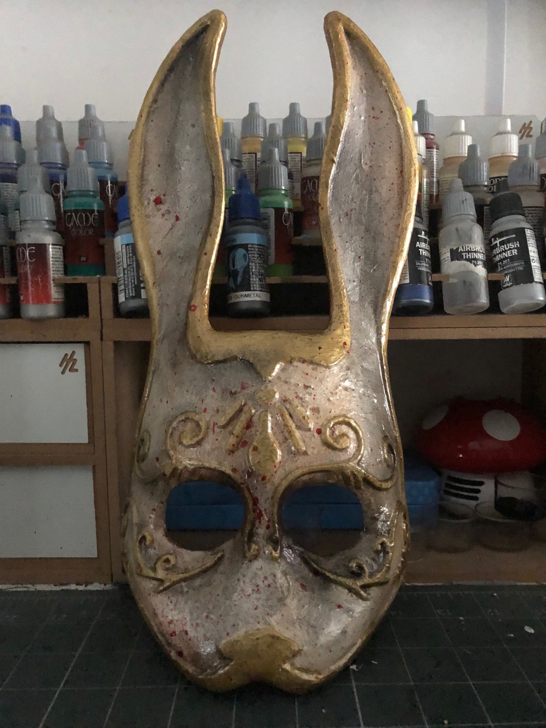 Splicer Bunny Bioshock Hand Painted Mask Helmet Gaming Prop - Etsy