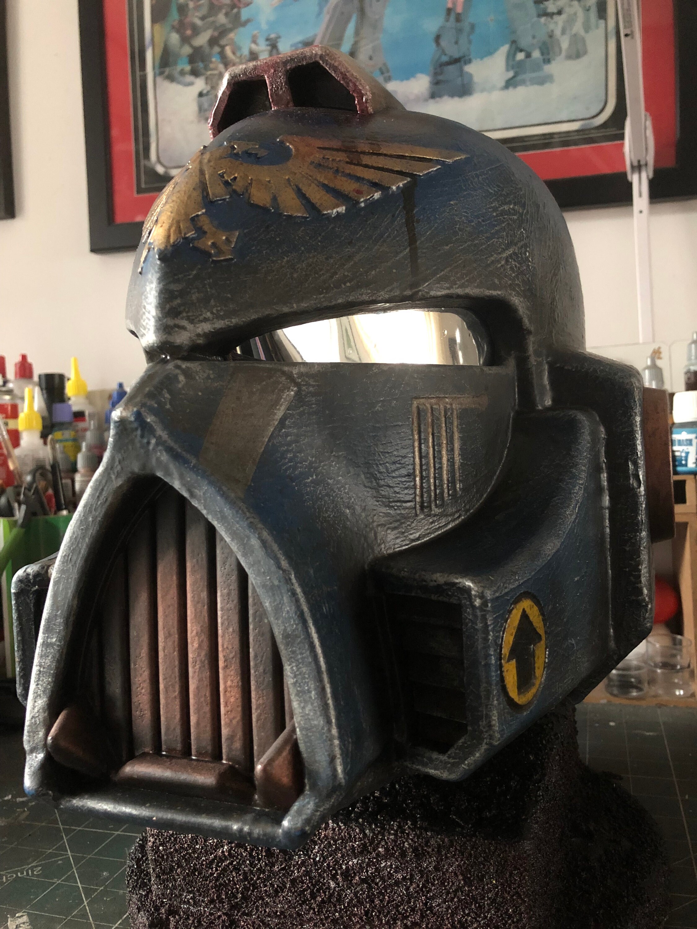 Spare Marine Ultramarine Warhammer 40K Helmet Prop Sci Fi Gaming ...