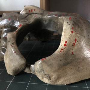 Cat Animal Skull Hand Painted Horror Gaming Mask 3D Printed Prop ...