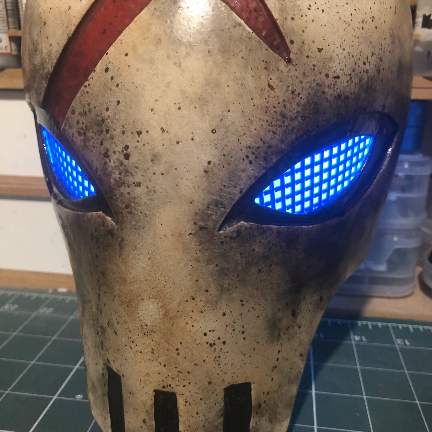 Red X Teen Titans Mask Helmet DC Comics Display Hand Painted - Etsy UK