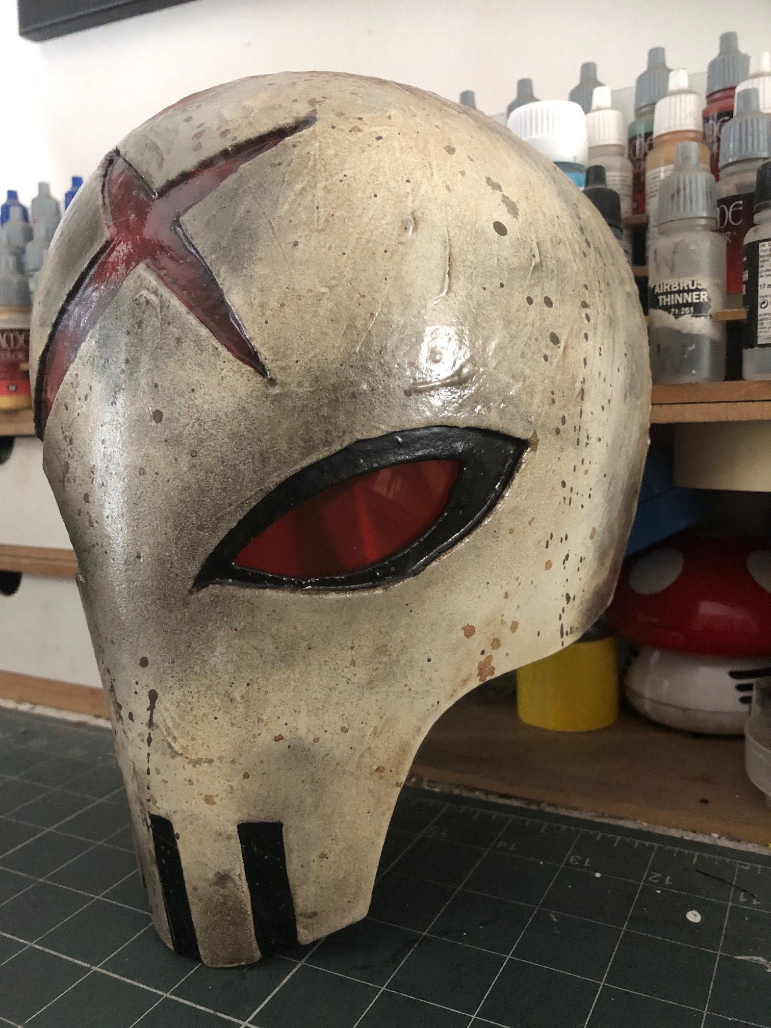Red X Teen Titans Mask Helmet DC Comics Display Hand Painted - Etsy UK