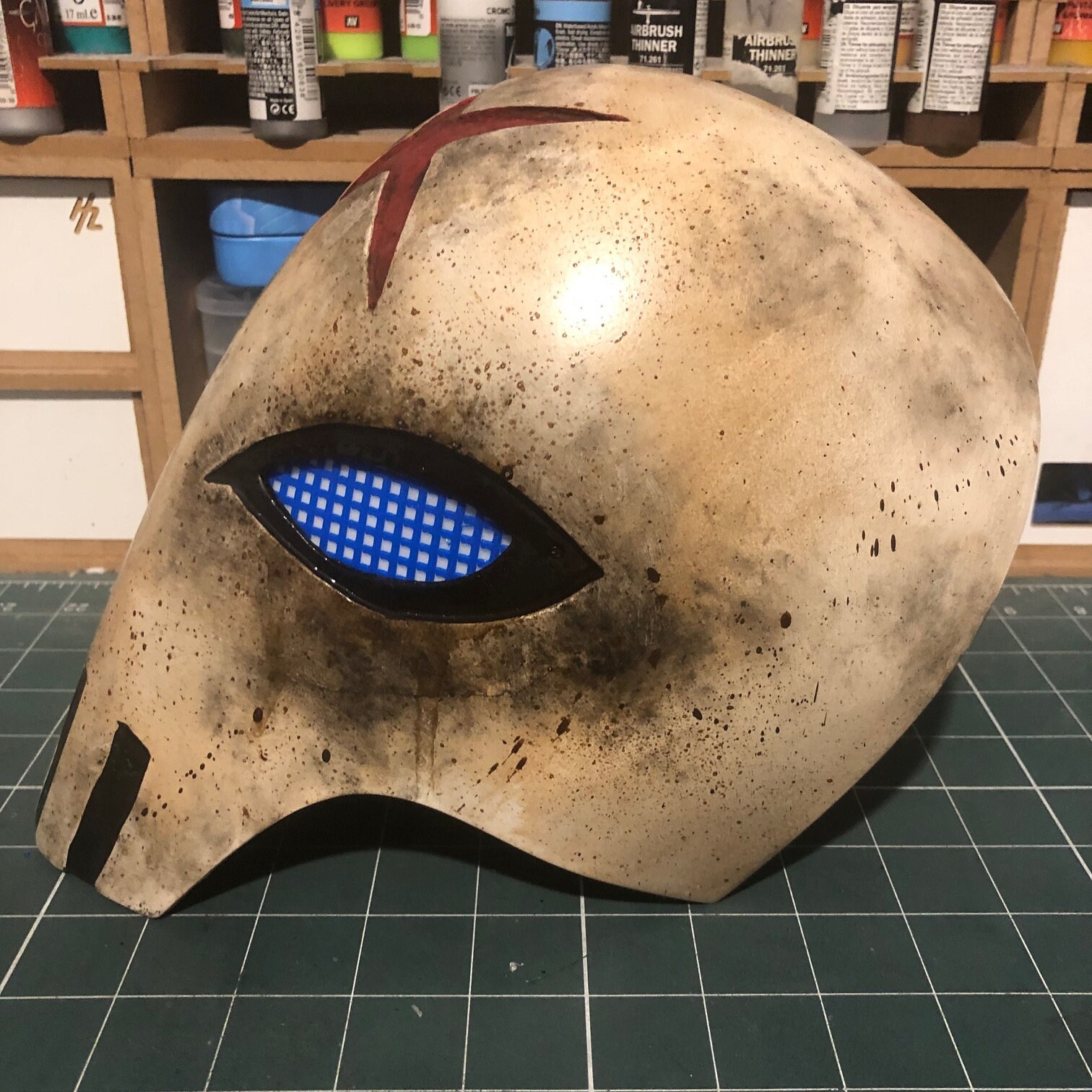 Red X Teen Titans Mask Helmet DC Comics Display Hand Painted - Etsy UK