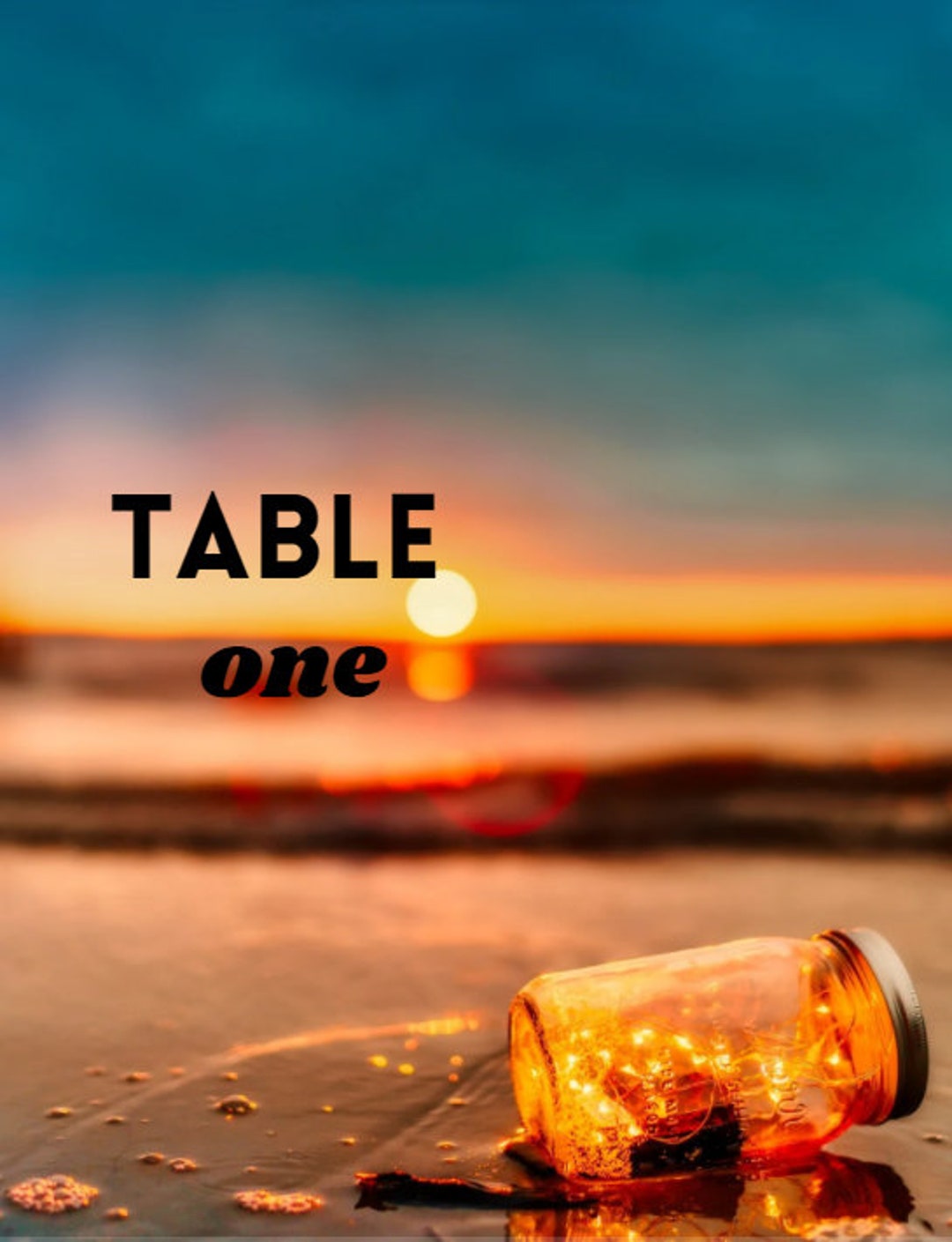 Tropical Table Number Cards - Etsy