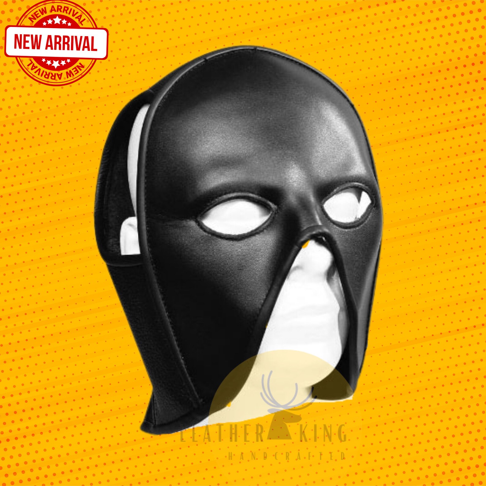 Leather BDSM Knight Gimp Half Face Mask BDSM Leather Bondage - Etsy UK