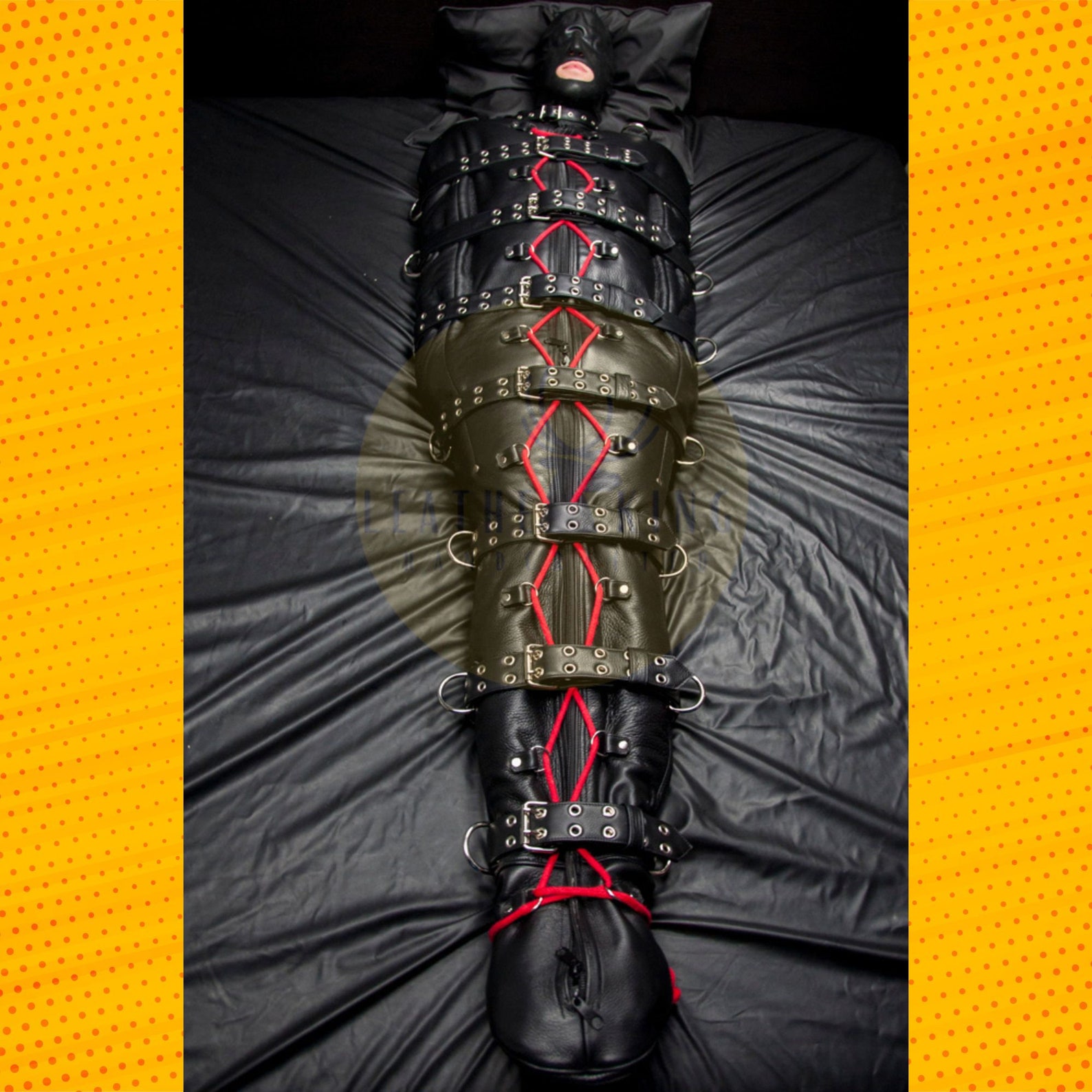 Pure Fetish Leather Bdsm Restrictive Sleepsack Bondage With Etsy