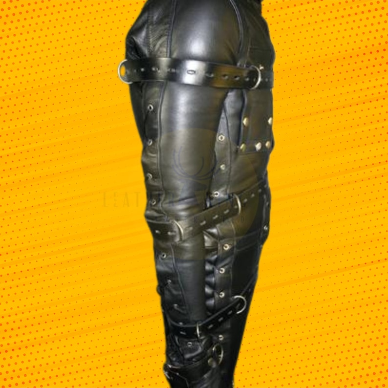Heavy Duty BDSM Bondage Inescapable Leather Daddy Gimp Suit - Etsy UK
