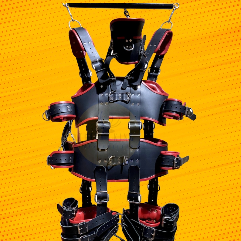 Premium Leather BDSM Bondages Body Suspension Harness With - Etsy 日本