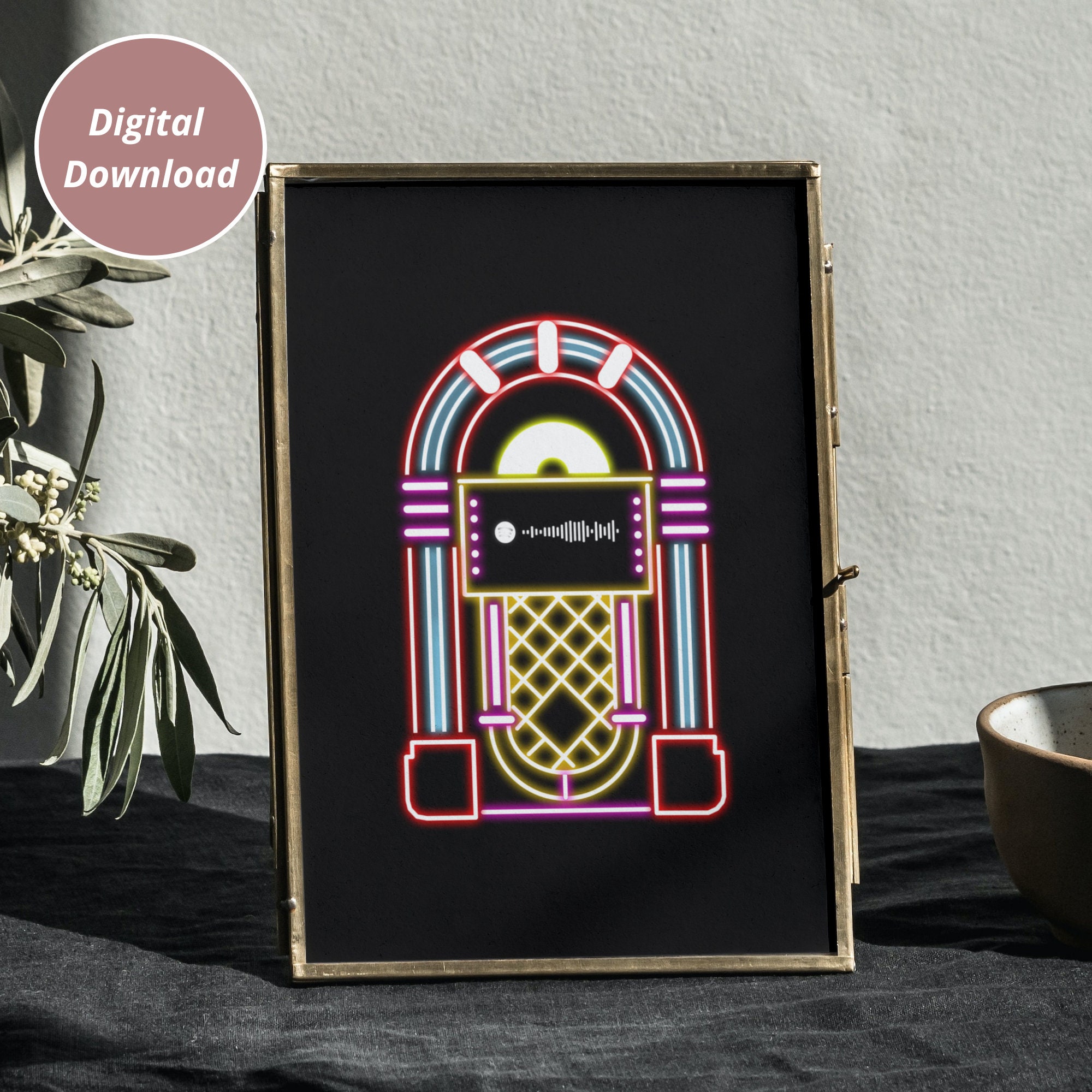 Personalized Poster for Download, Juke Box Poster, Song Code Poster ...