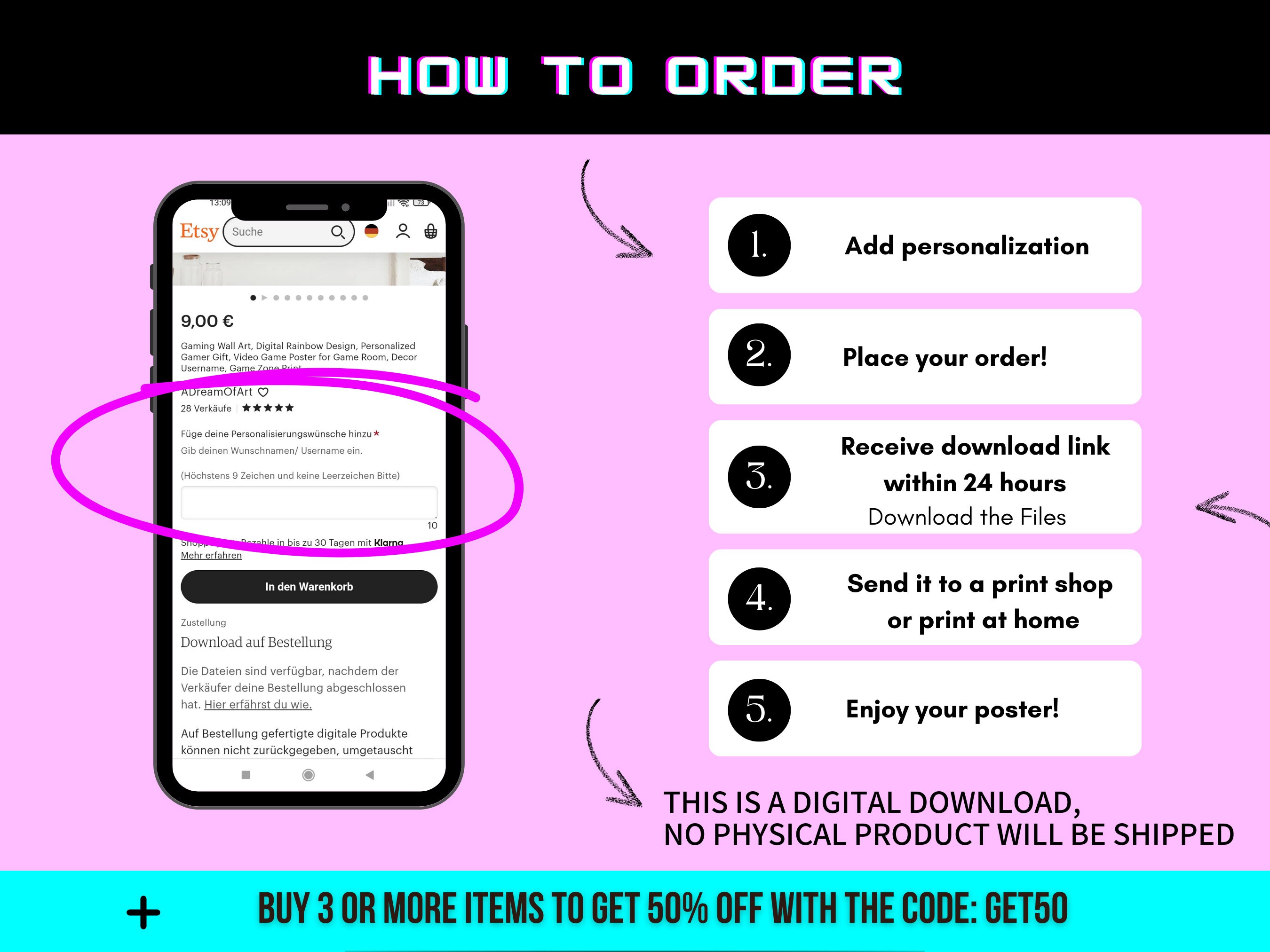 Lounge Poster, Neon Poster Chill Zone, Personalized Poster for Download ...