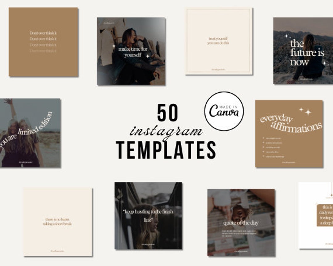 Social Media Templates Designed in Canva | 60+ Instagram Templates With ...