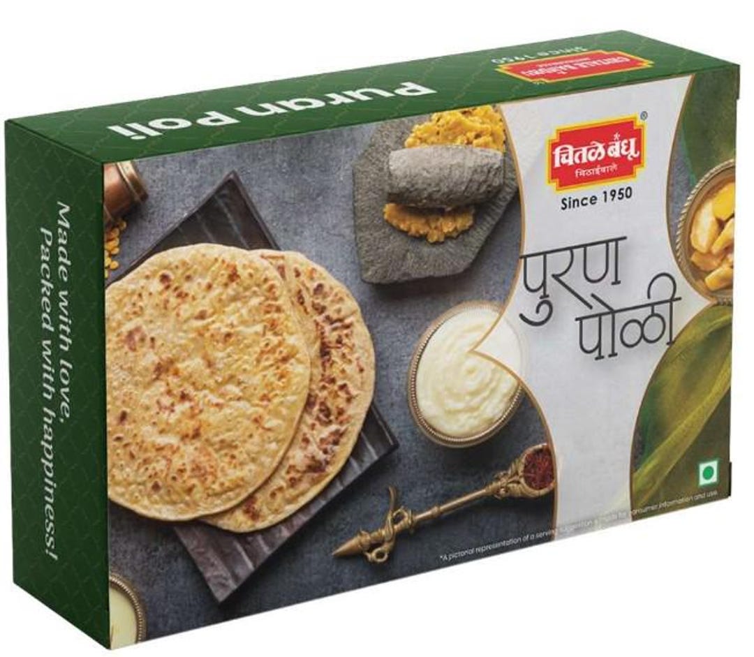 Chitale Bandhu Authentic Puran Poli With Ghee Cup - Etsy